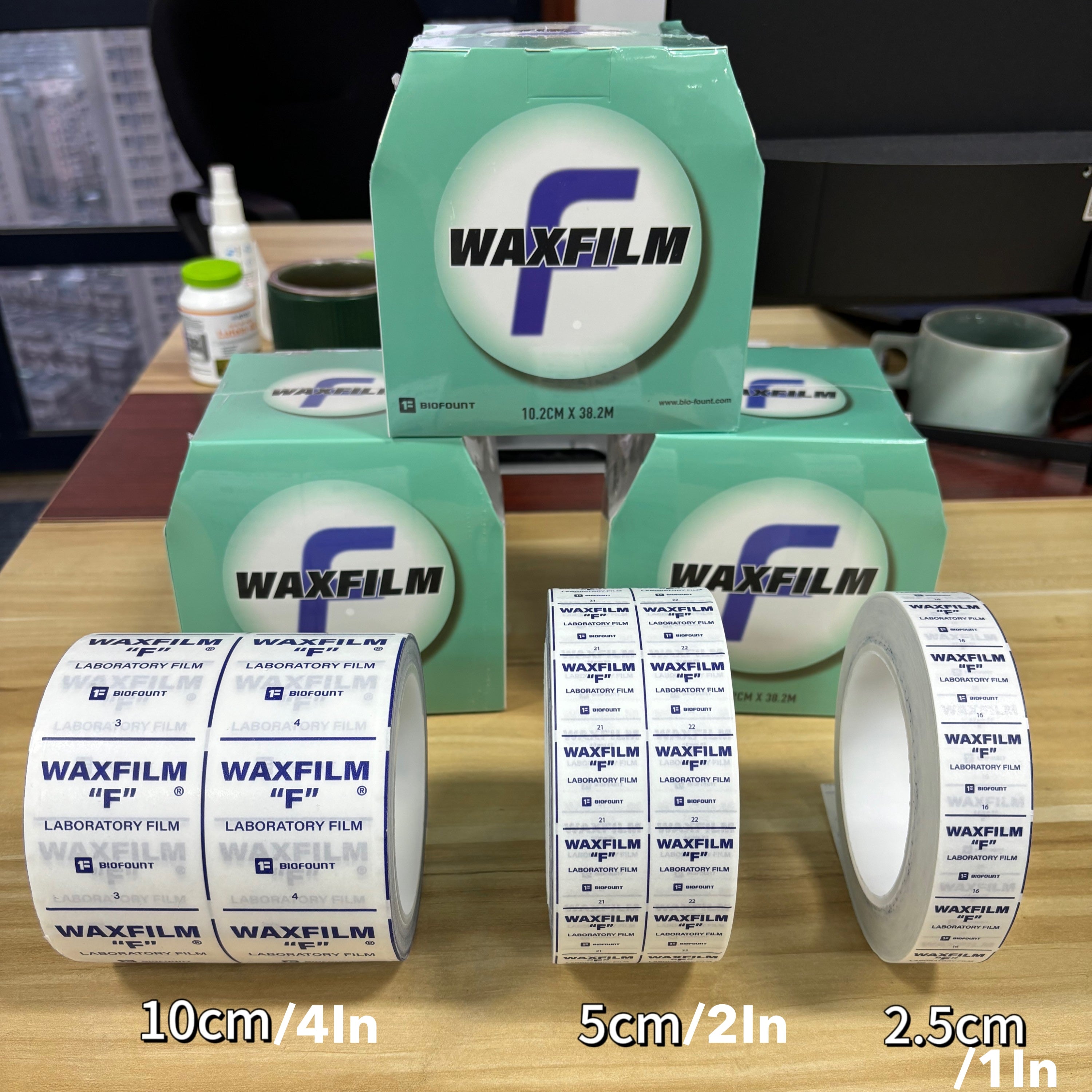 Laboratory Film: Non-Sterile, Polyolefins and Paraffin Wax Film used f ...